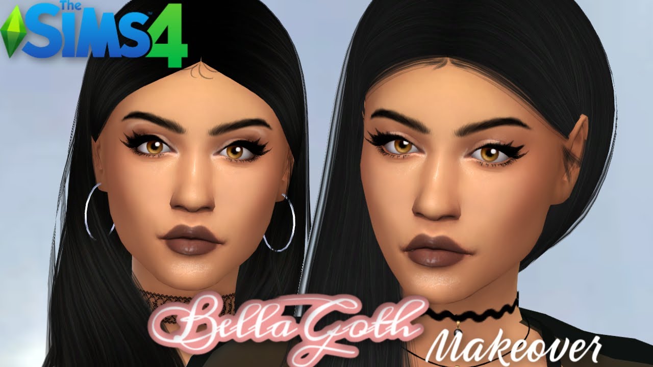 Bella Goth Makeover - Sims 4 CAS + CC Folder & Sim Download - YouTube