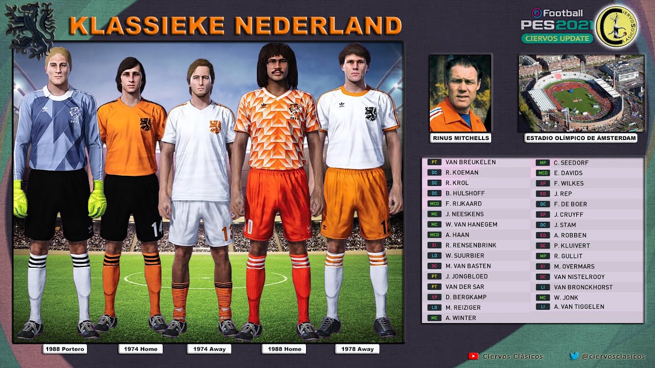 Classic Holland pes 2021 - YouTube