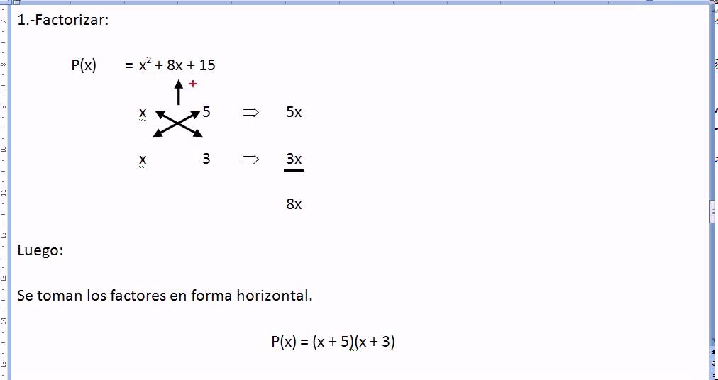 Factorización críterio del aspa simple - YouTube