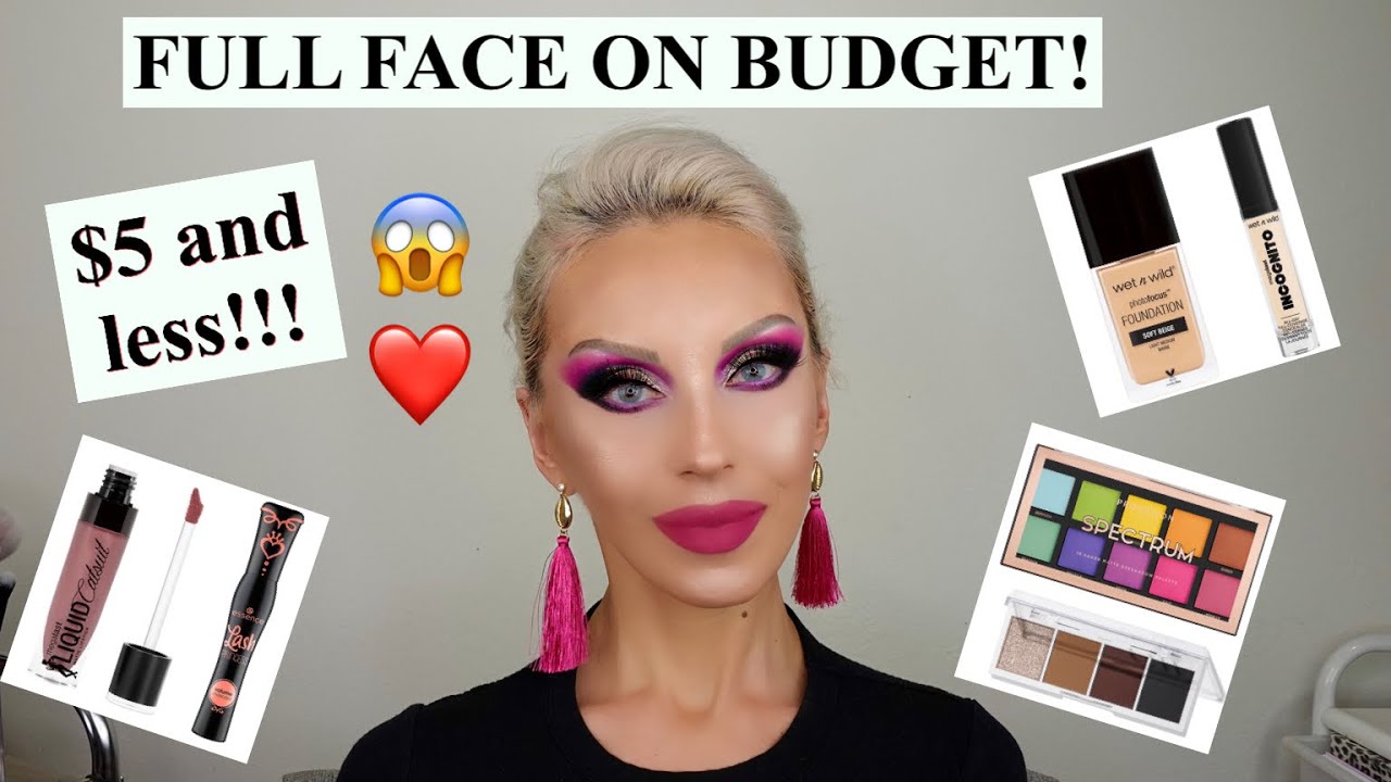 FULL FACE NOTHING OVER $5 | AFFORDABLE MAKEUP TUTORIAL - YouTube