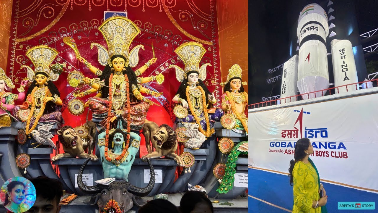 Durga Puja Pandal hopping in Gobardanga| Arpita’s Story | Bengali Vlog ...