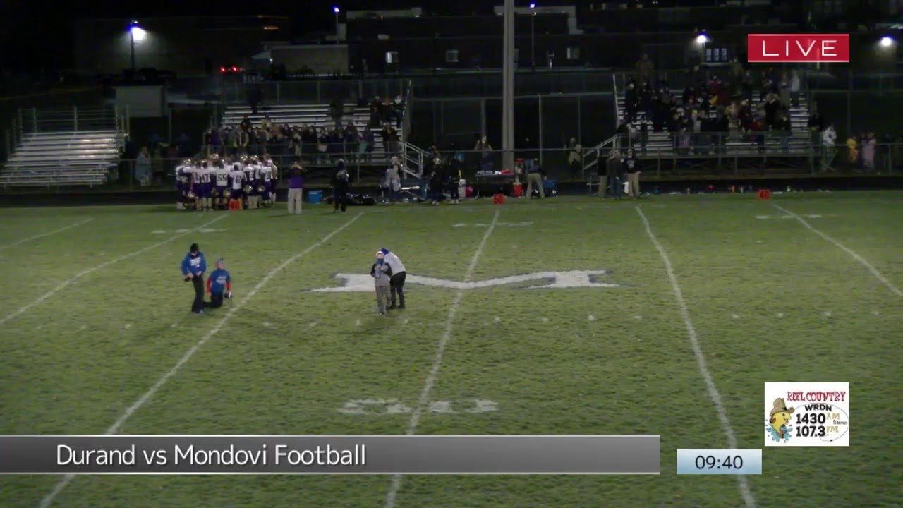 Durand at Mondovi Boys Football - YouTube