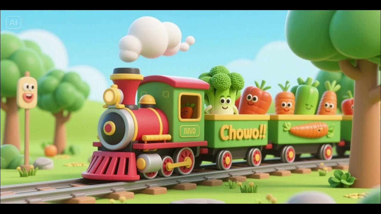 Choo Choo! All Aboard the Veggie Train 🚂🥕🥦 | Nursery Rhymes & Kids ...