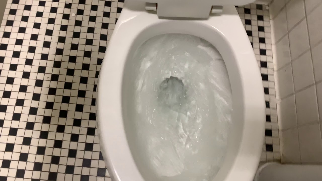 Bathroom tour: Vintage restroom in an office building - YouTube