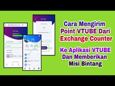 CARA MENGIRIM POINT VTUBE DARI EXCHANGE COUNTER KE APLIKASI VTUBE DAN MEMBERIKAN MISI BINTANG ...