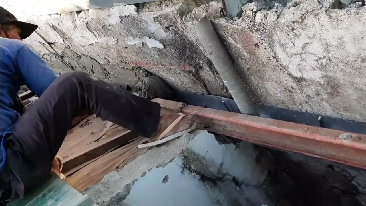 paano magpalit bubong at gawin concreate na alulod#216 - YouTube