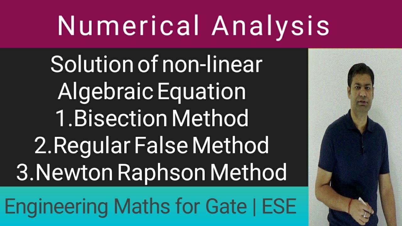 8.1 Bisection Method | Regular False Method | Newton Raphson Method ...