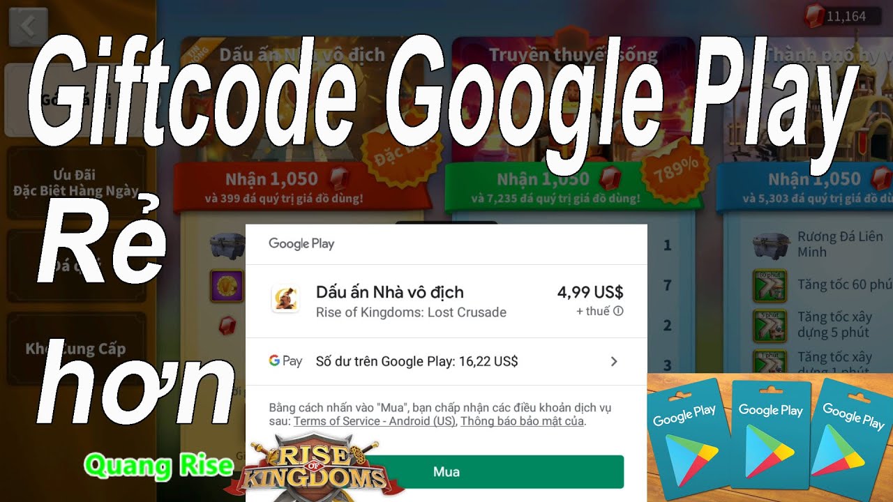 Giftcode Google Play là gì ? - YouTube