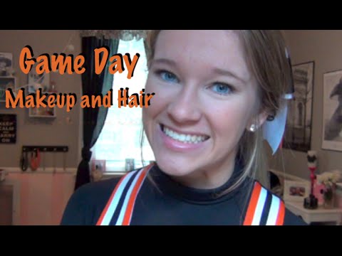 Game Day Hair and Makeup - YouTube