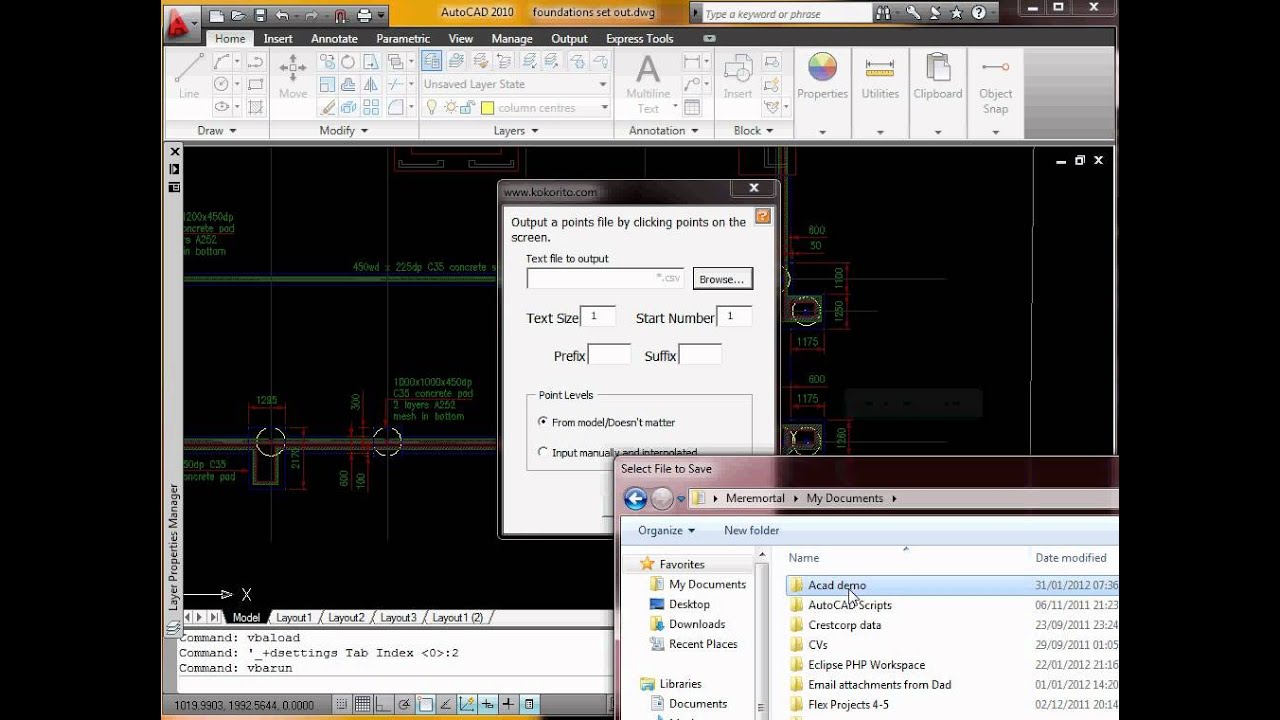 autocad tutorial 4 setting out 1 - YouTube