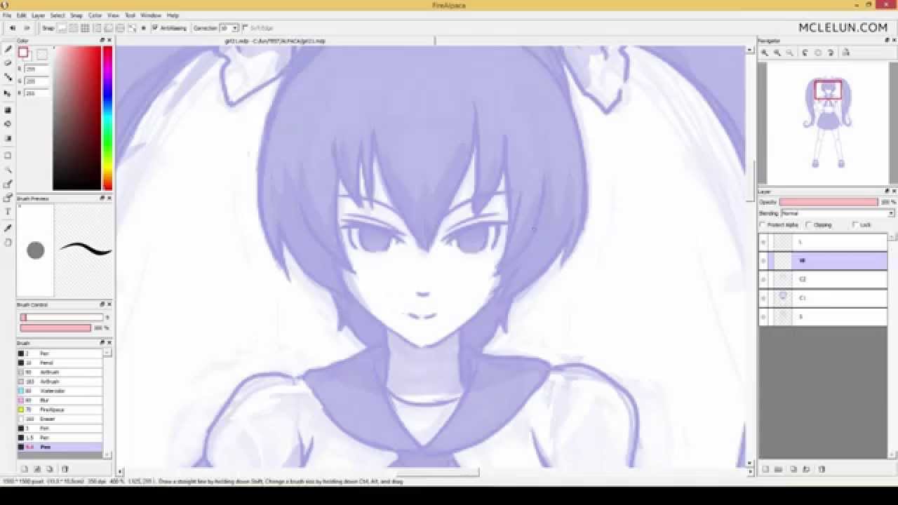 Lets Draw A Twin Ponytails Anime Girl - YouTube