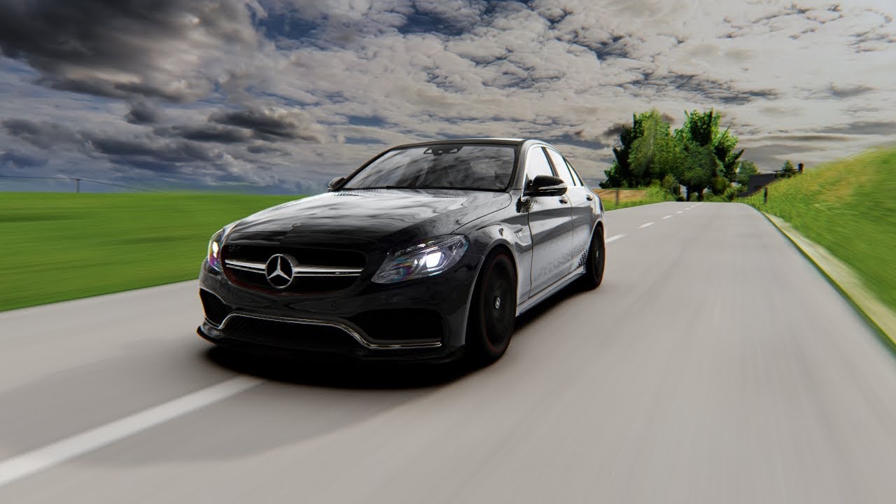 BMW M5 F10 vs MERCEDES C63 AMG | Aspertham | Assetto Corsa Gameplay ...