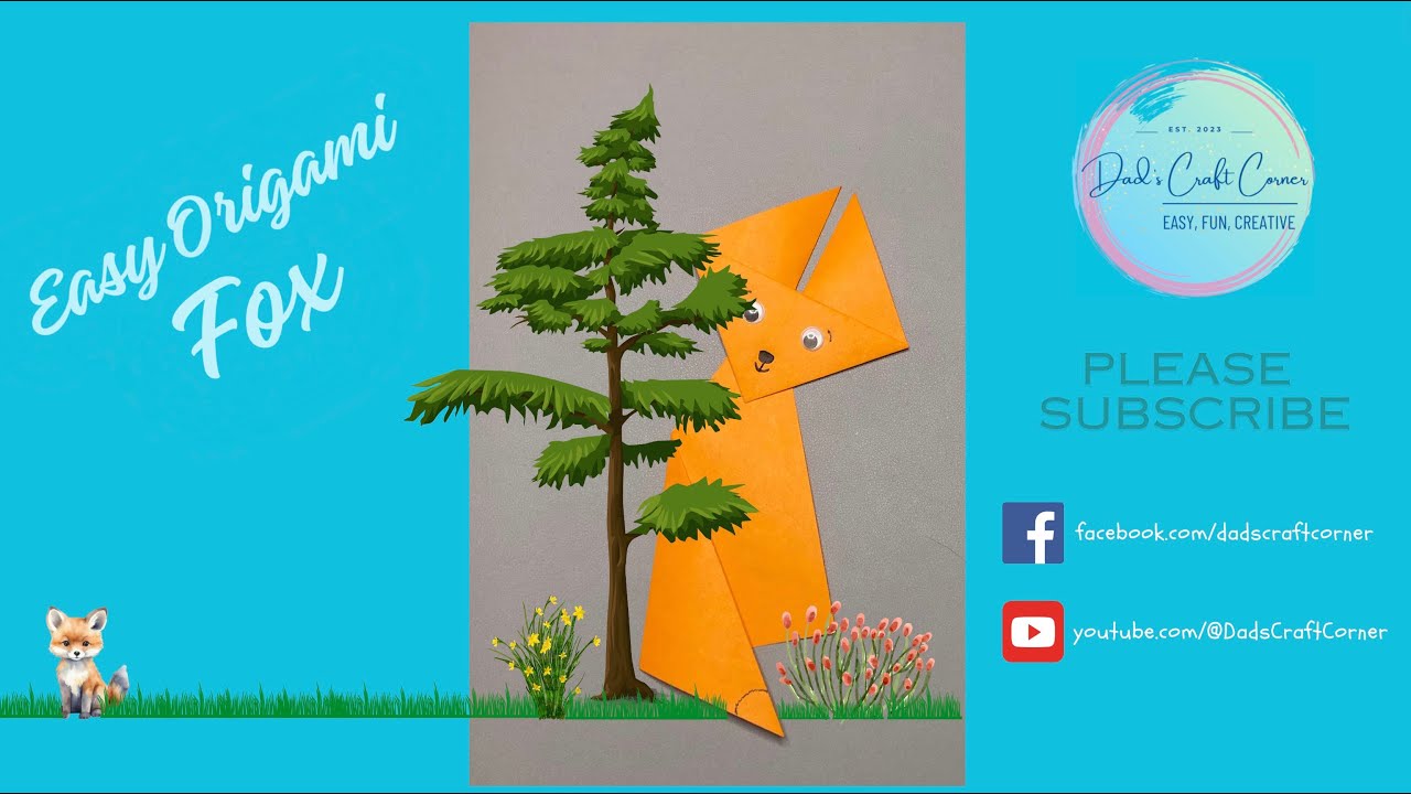 Easy Origami Fox / Fun DIY Craft Activity - YouTube