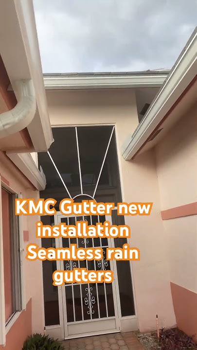 New rain Seamless gutters #gutters KMC Gutter new installation 6?and 7 ...