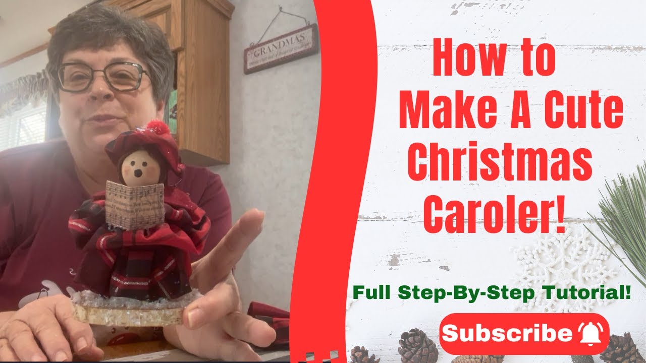 Super Cute Christmas Caroler Craft! - YouTube