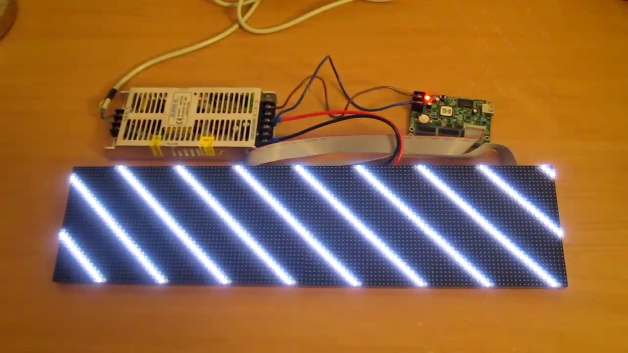 LED panel first start - YouTube
