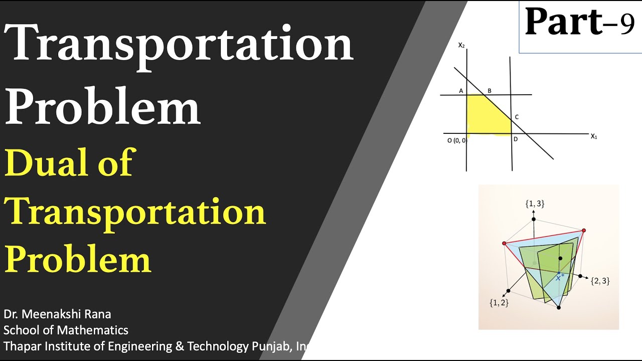 Transportation Problem Part 9 Dual Of A Transportation Problem YouTube transportation-problem-part-9-dual-of-a-transportation-problem-youtube