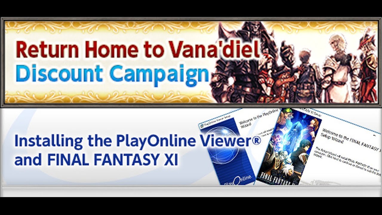 FF11 - New Installer, Free Login & Campaigns for 17th Anniversary - YouTube