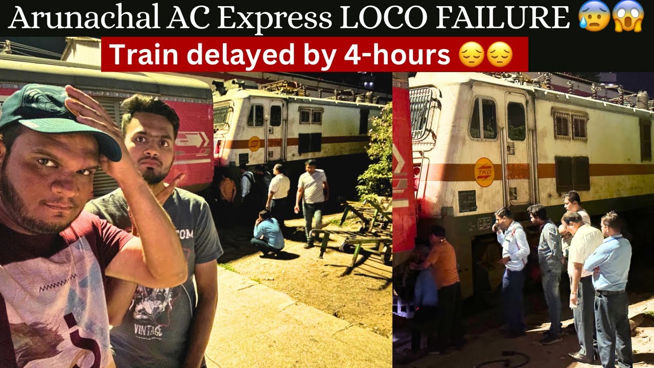 *130kmph speed par TRAIN KA LOCO HUWA FAIL* 😨Train delayed more than ...
