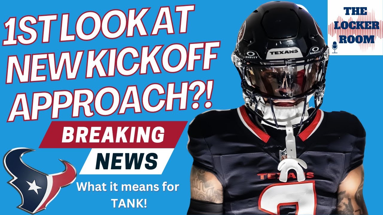A FIRST LOOK & Breakdown Of Texans Practicing NEW Kickoff Rules & Tank ...