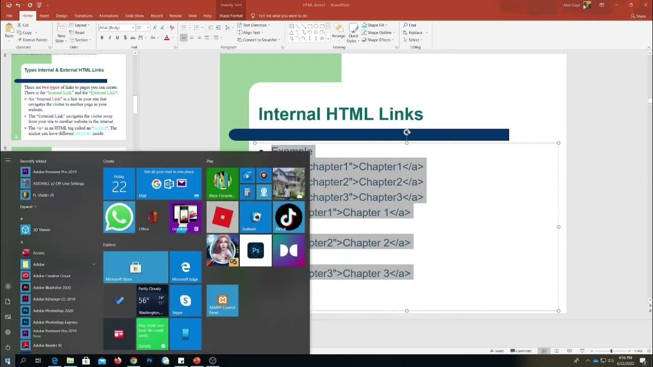 HTML Internal Link Tutorials 5 Afaan Oromootin - YouTube