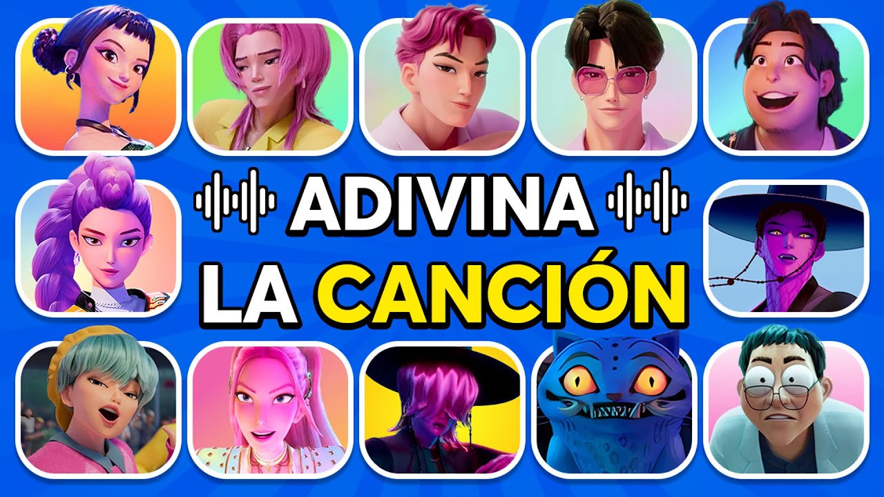 Adivina 25 CANCIONES de LAS GUERRERAS DEL K-POP🤯🎶 K-Pop Demon Hunters 😍 ...