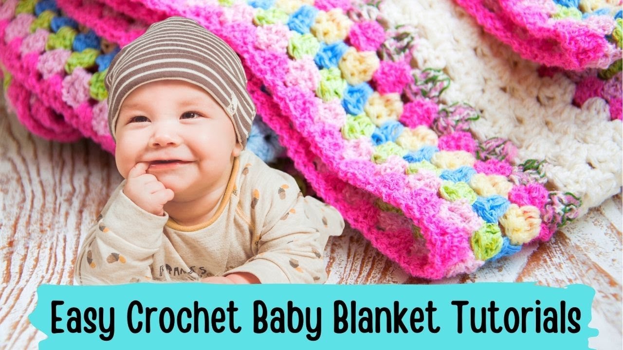 Easy Crochet Baby Blanket Tutorials for Beginners - YouTube