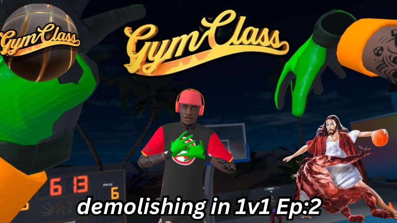 Demolishing in 1V1 Gym class Vr |VR Basketball| - YouTube