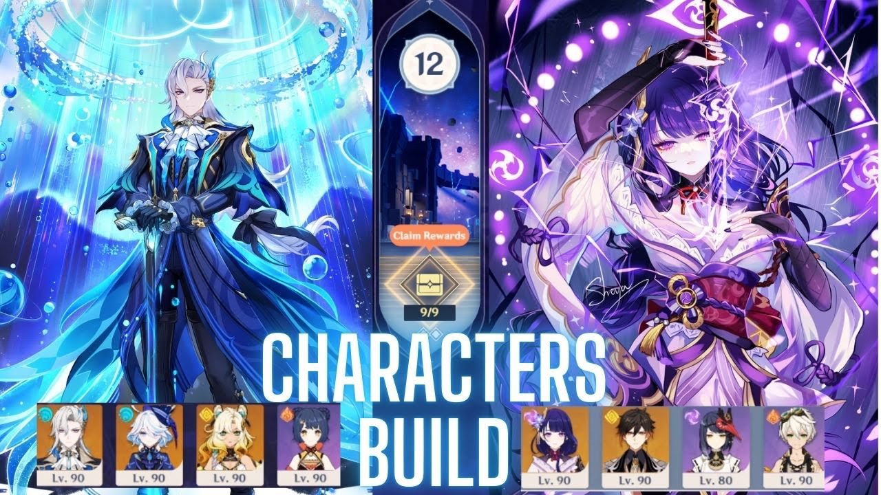 C0 Neuvillette Vaporize + Raiden C4 | My Characters Build | Genshin ...