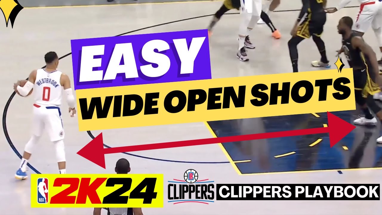 Easy Open Shots! How I Did It | Clippers Playbook NBA 2K24 - YouTube