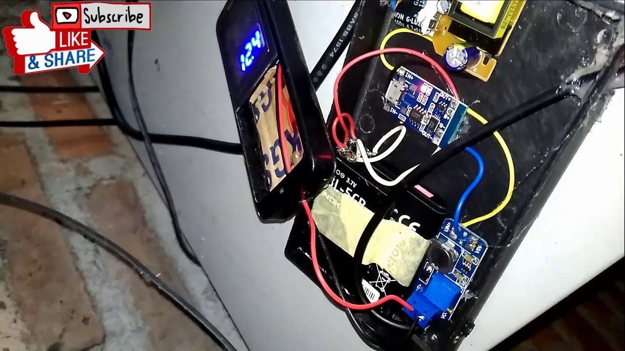 Membuat UPS mini untuk modem / router ( Make mini UPS for modem ...