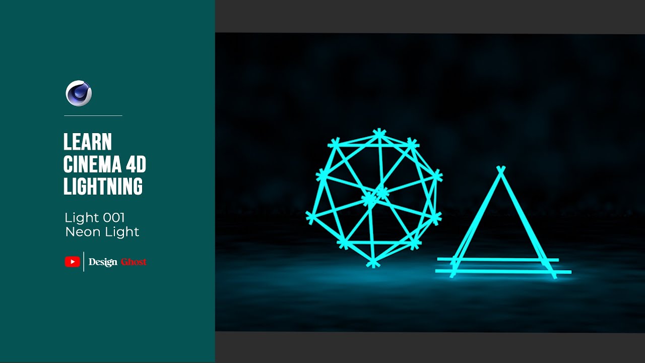 How to make a Neon Light in cinema 4D - YouTube
