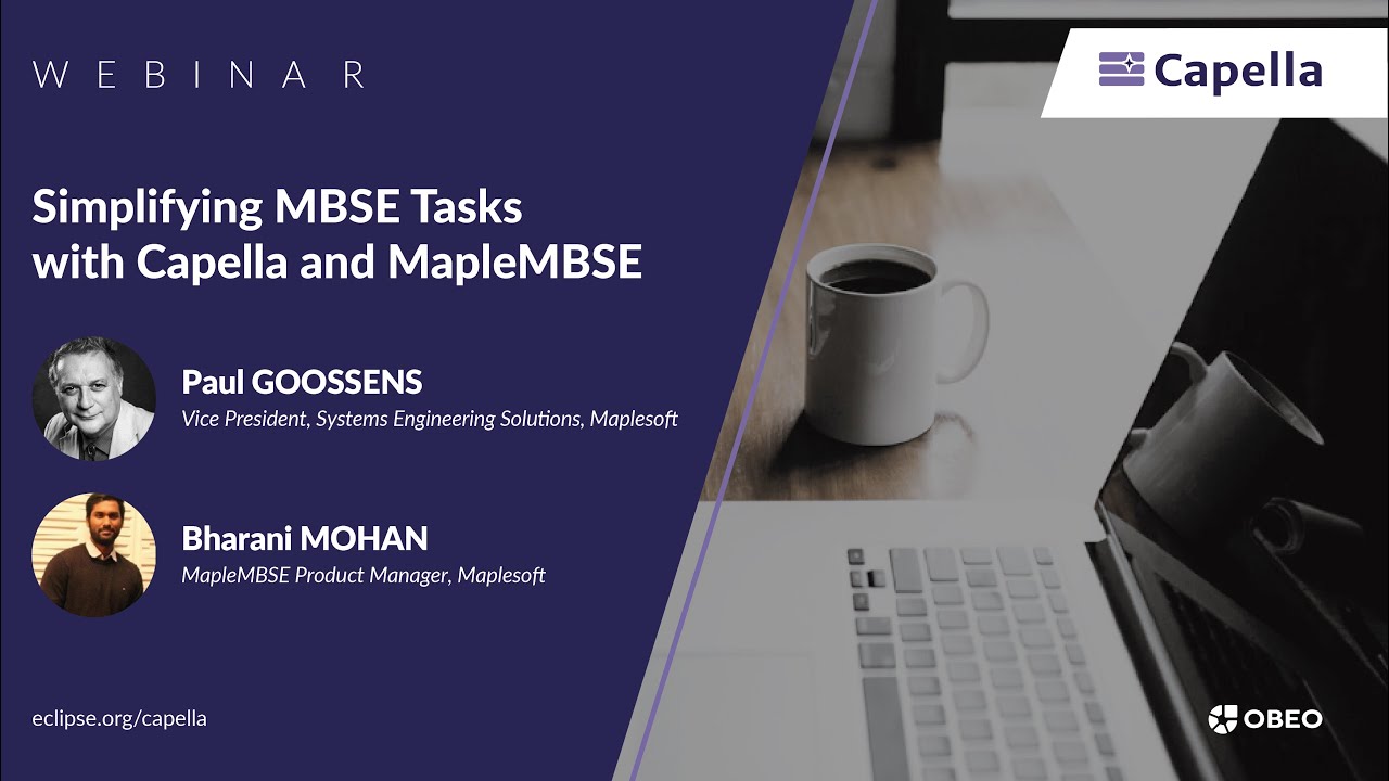 Simplifying MBSE Tasks with Capella and MapleMBSE | Maplesoft | Capella Webinar - YouTube