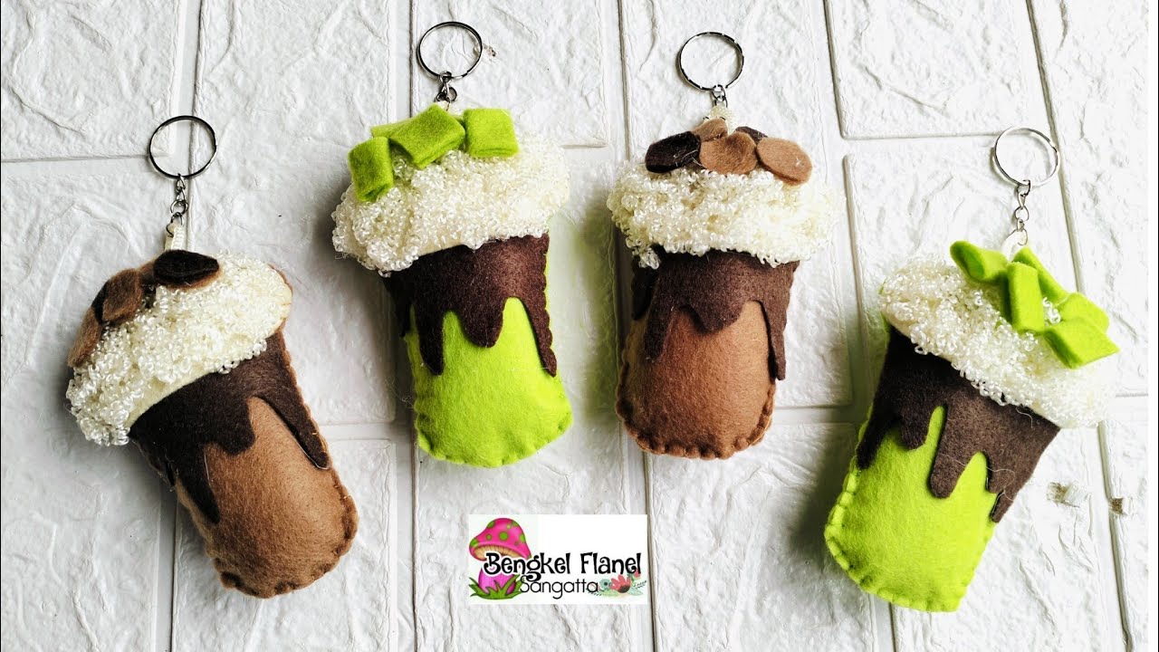 Gantungan Kunci Dari Kain Flanel Bentuk Smoothies Buah (Alpukat Dan ...