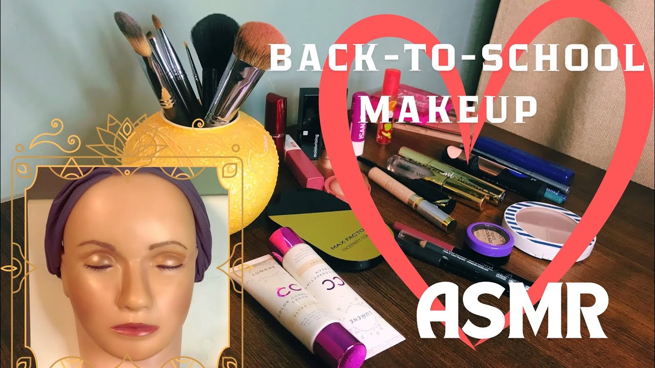 ASMR Makeup Role Play Whisper🎉Realistic Tutorial Back-to-School (Office ...