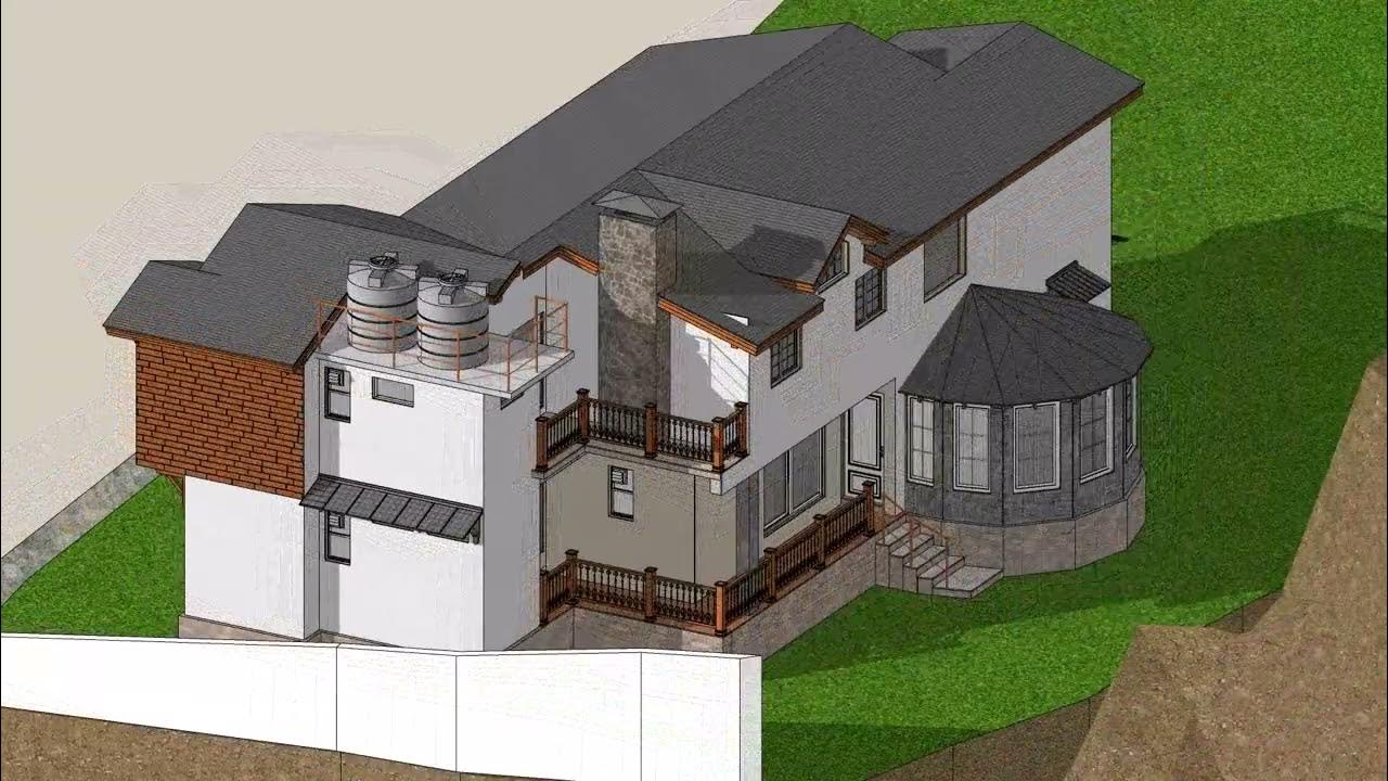 Exterior Elevation | #120.1 | Unrendered | MKSS-CAD Studio - YouTube