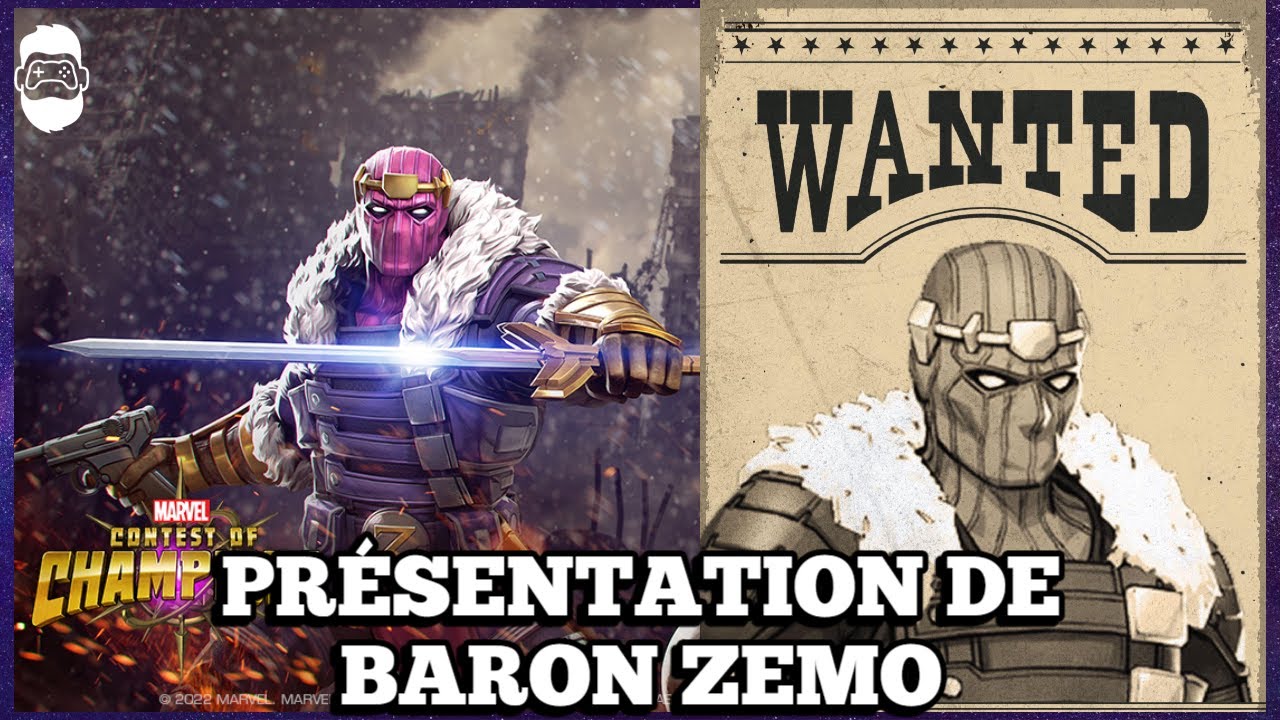 Présentation de Baron Zemo sur mcoc - YouTube