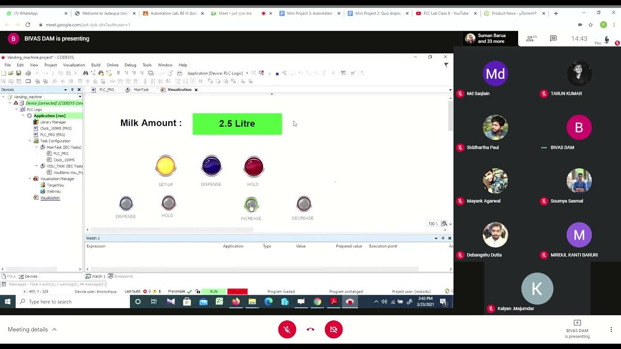 Implementation of a Milk Vending Machine in Codesys - PLC Programming ...