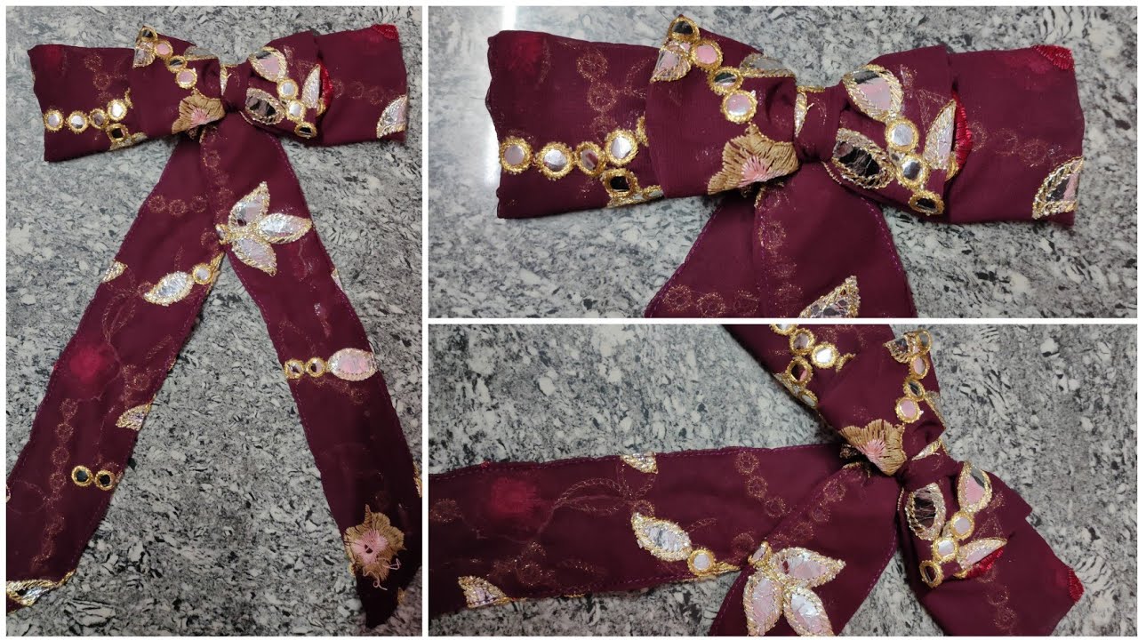 Double Bow Tutorial || Easiest Way To make Double Bow || How To Make ...