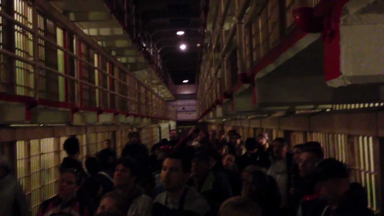 Alcatraz - "Sound of the Slammer" - Cell Door Demonstration - YouTube