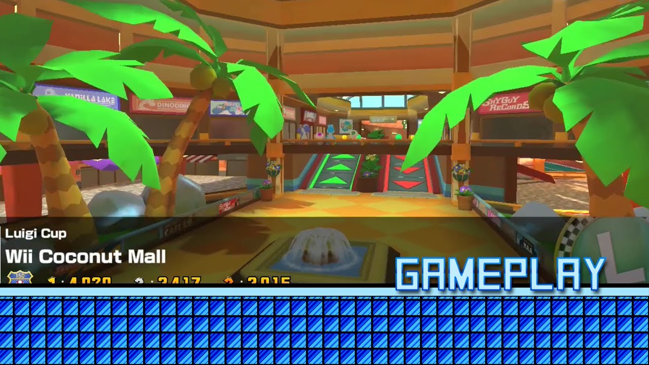 Mario Kart Tour - Wii Coconut Mall playthrough - YouTube