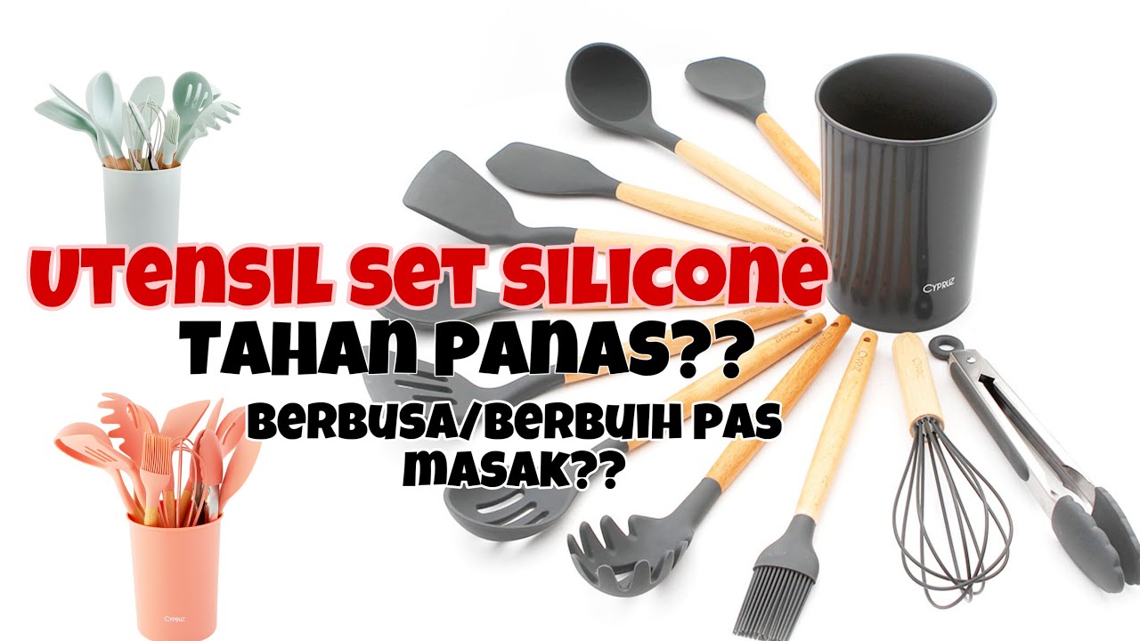 Review Jujur Utensil Set Silicone || Sutil Cypruz - YouTube