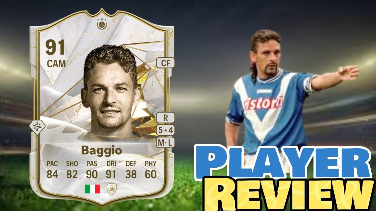 EA FC 24 ROBERTO BAGGIO 91 PLAYER REVIEW - YouTube