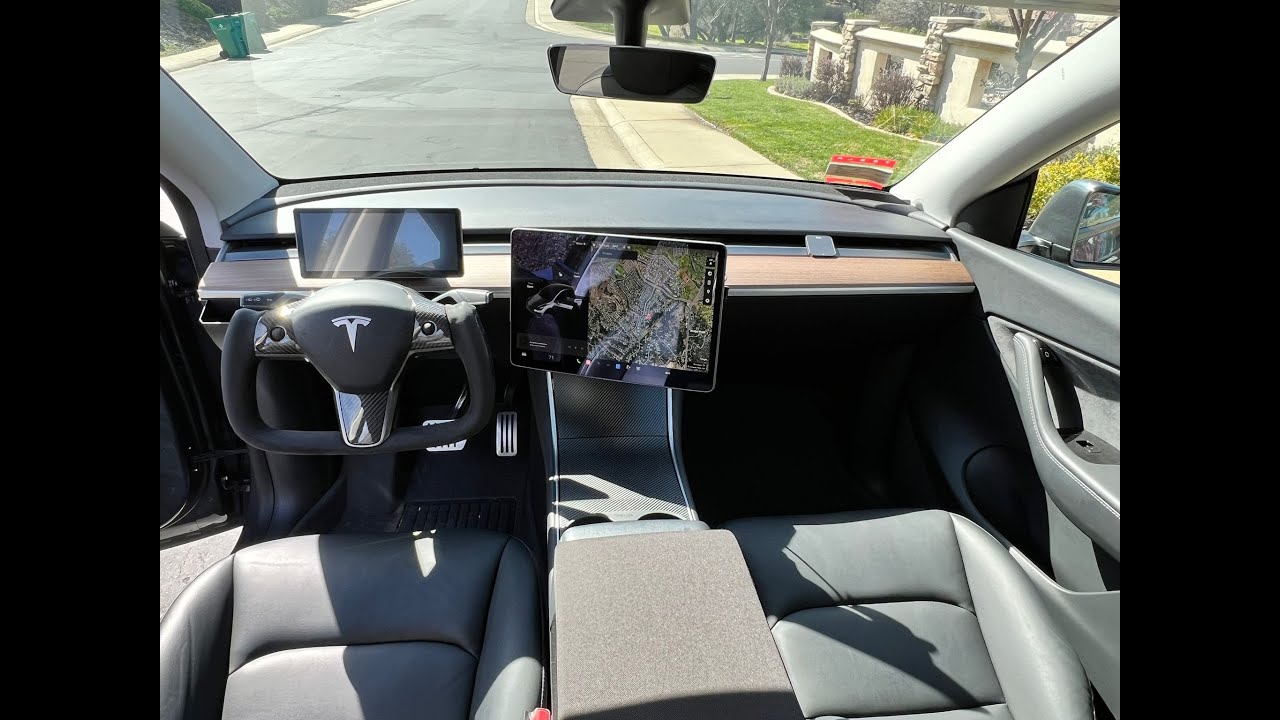 Refreshed Tesla Model 3/Y driver cockpit view. - YouTube