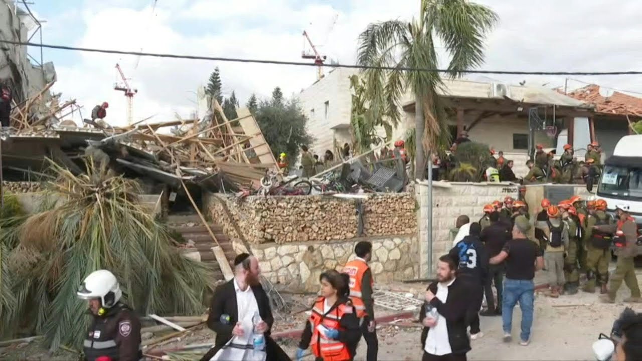 Aftermath of deadly Iran missile attack in Israel's Beit Shemesh | AFP ...
