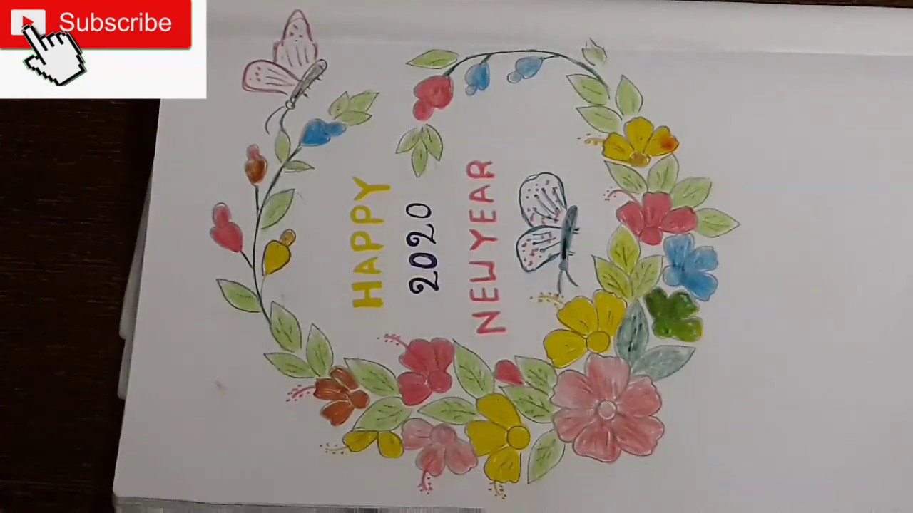 2020 new year special beautiful flowers design - YouTube
