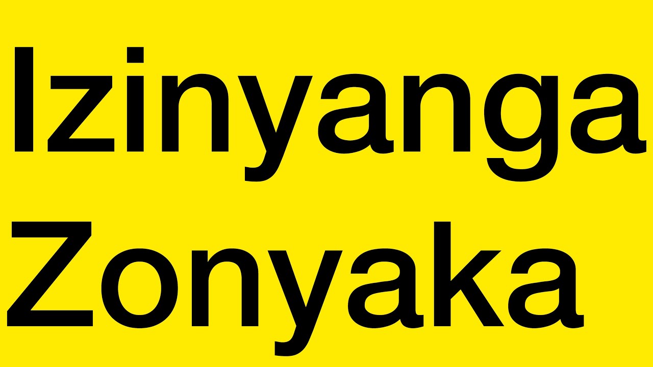 Izinyanga zonyaka ngesiZulu ️ - YouTube