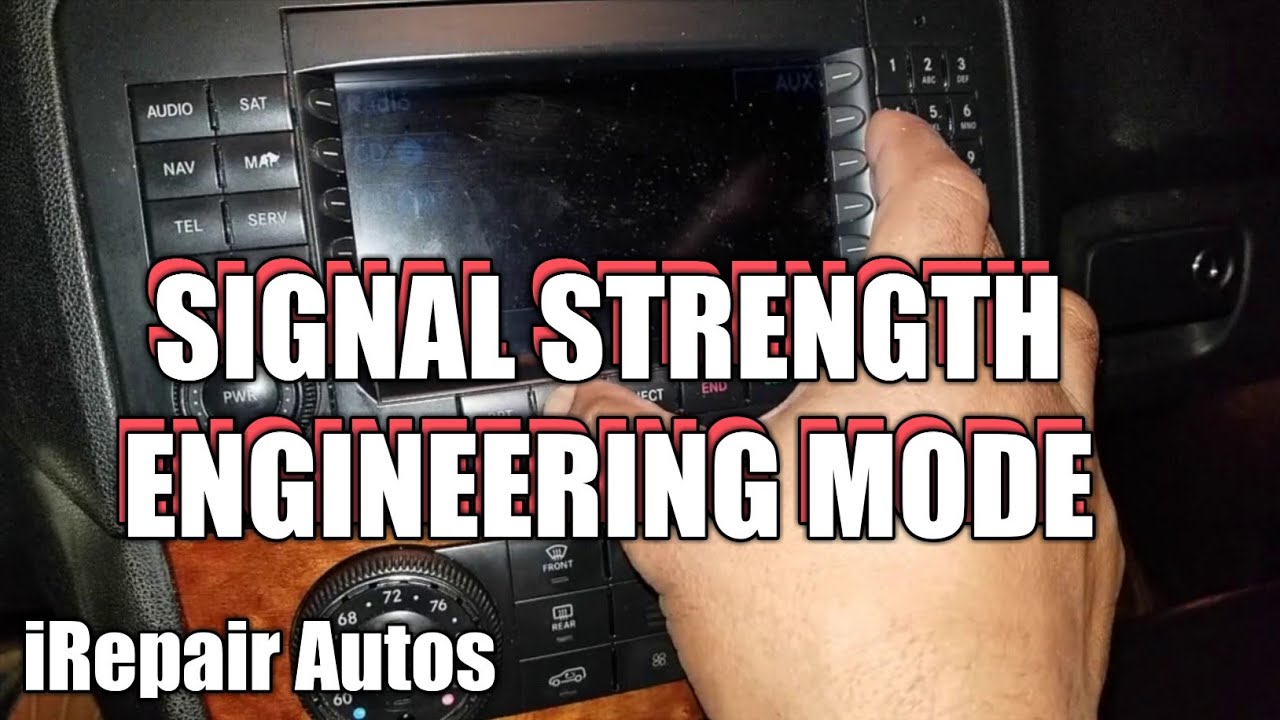 Mercedes Engineering Mode (Radio Signal Strength) - YouTube