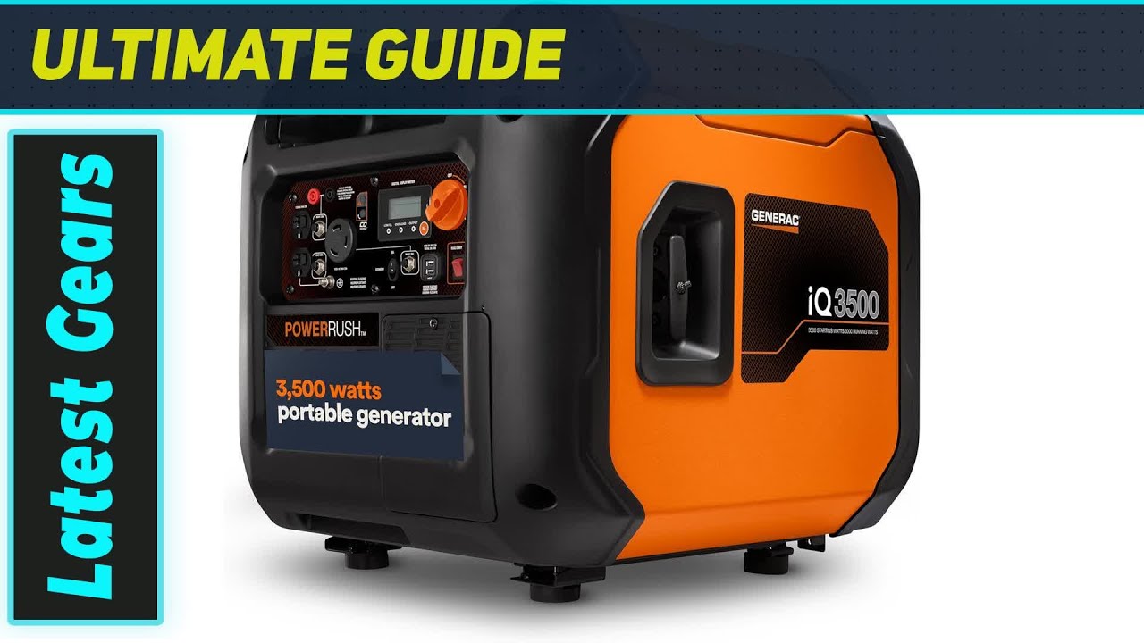Generac iQ3500 3500-Watt Inverter Portable Generator: Best Compact ...