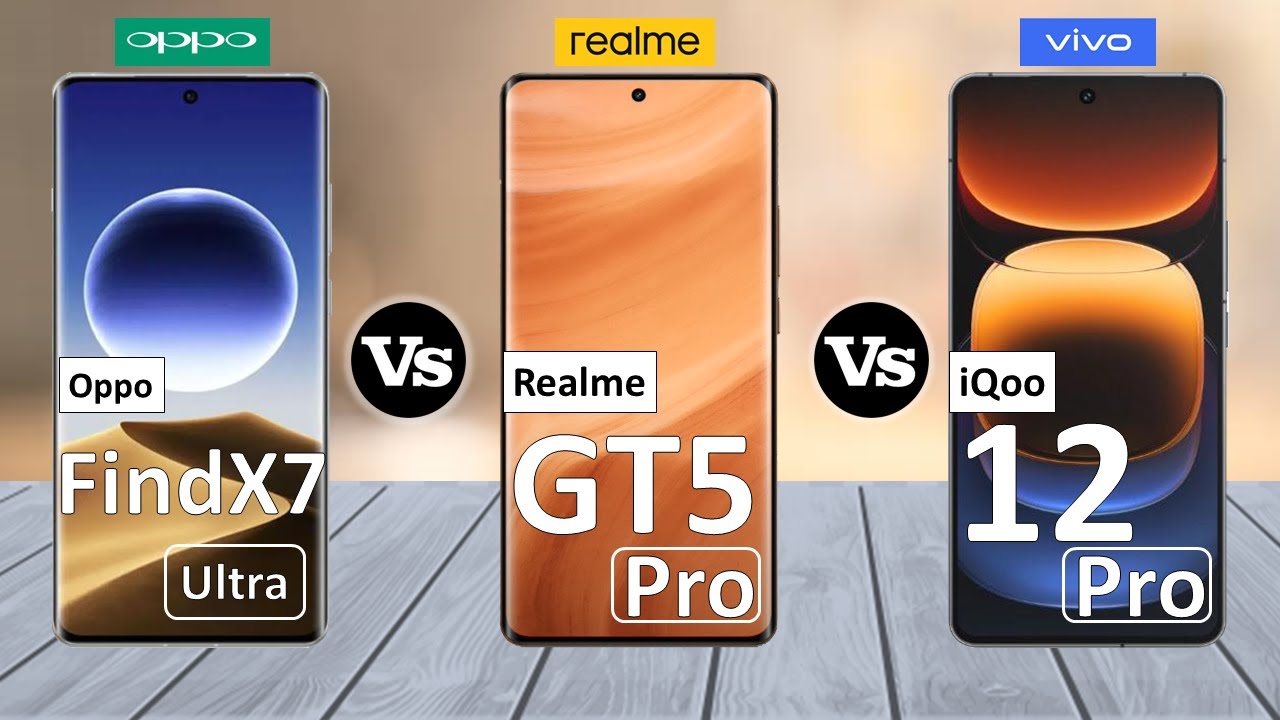 Oppo Find X7 Ultra Vs Realme GT5 Pro Vs iQOO 12 Pro - Full Comparison ...